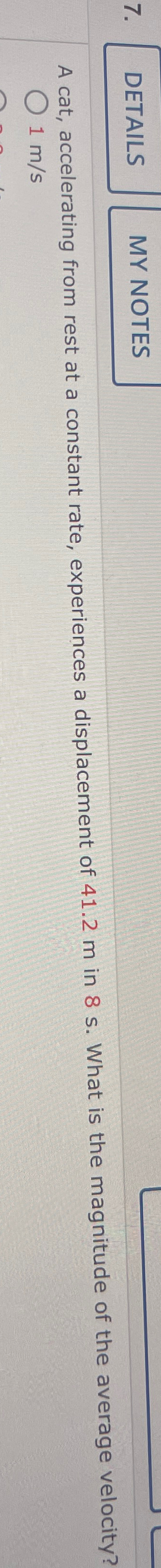 Solved A cat, accelerating from rest at a constant rate, | Chegg.com