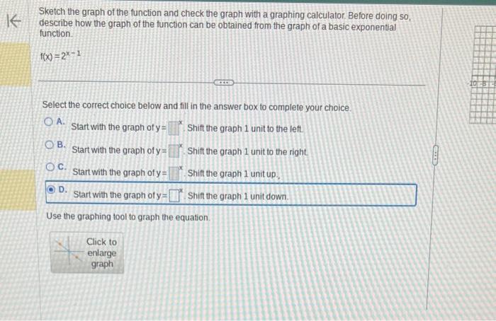 Solved Sketch the graph of the function and check the graph | Chegg.com