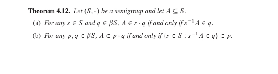 Solved Let (S,*) ﻿be a semigroup and let Asubet of S.(a) | Chegg.com
