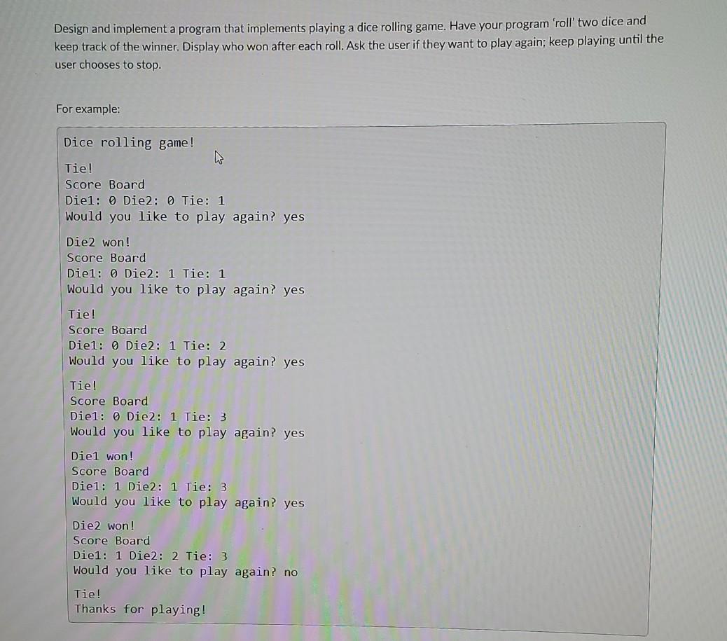 Solved Design and implement a program that implements | Chegg.com