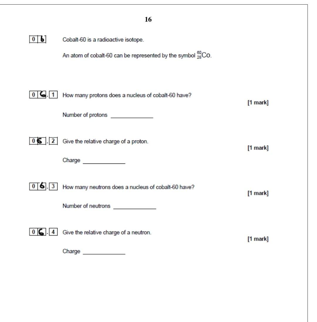 Solved 16 0 Cobalt-60 is a radioactive isotope. An atom of | Chegg.com