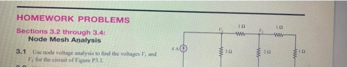 Solved HOMEWORK PROBLEMS Sections 3.2 through 3.4: Node Mesh | Chegg.com