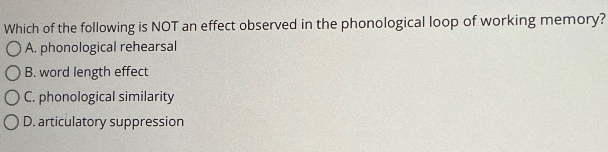 Solved Which of the following is NOT an effect observed in | Chegg.com