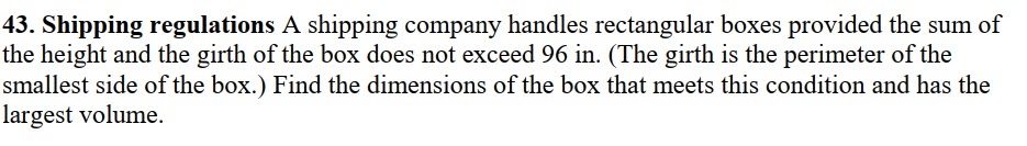 Solved Shipping regulations A shipping company handles | Chegg.com