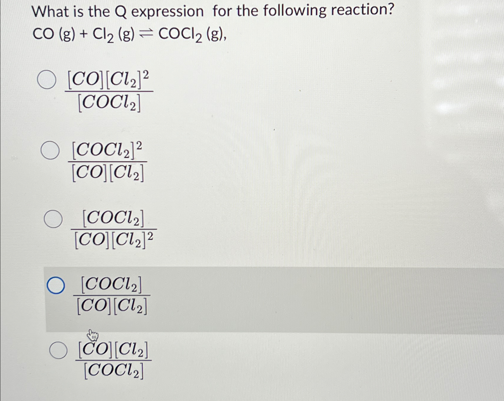 Solved What is the Q ﻿expression for the following | Chegg.com