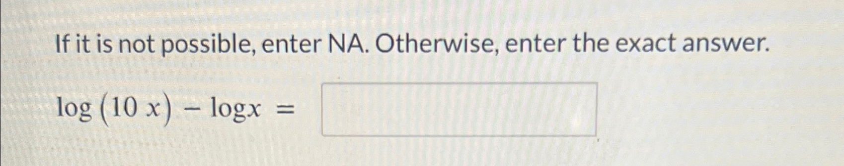 Solved If it is not possible, enter NA. ﻿Otherwise, enter | Chegg.com