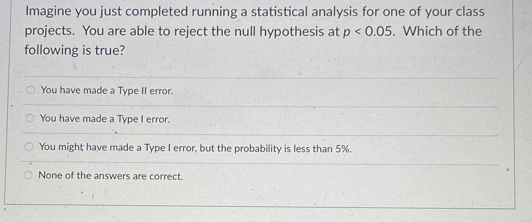 Solved Imagine you just completed running a statistical | Chegg.com