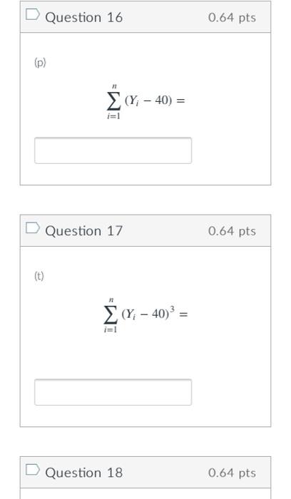 Solved Use the following Data for Problems 15 to 24. Note: | Chegg.com