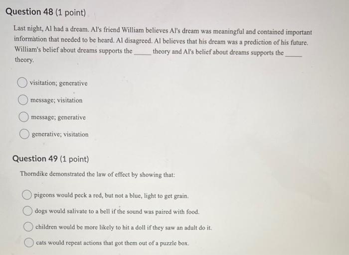 Solved Question 43 (1 point) Encoding specificity is BEST | Chegg.com