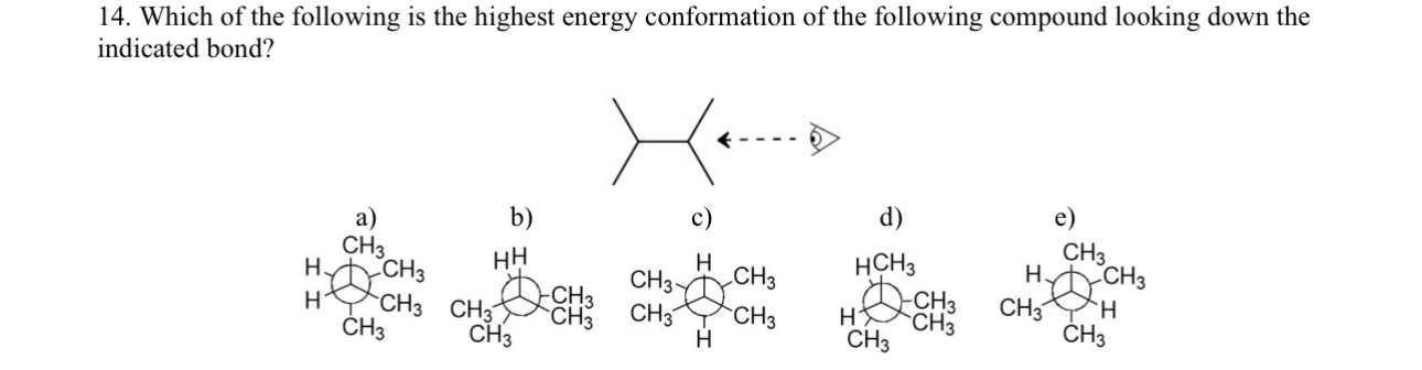 Solved Which of the following is the highest energy | Chegg.com