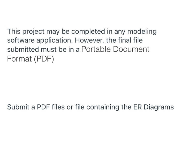 Solved Create an Enhance ER Diagram (EERD) for the following | Chegg.com