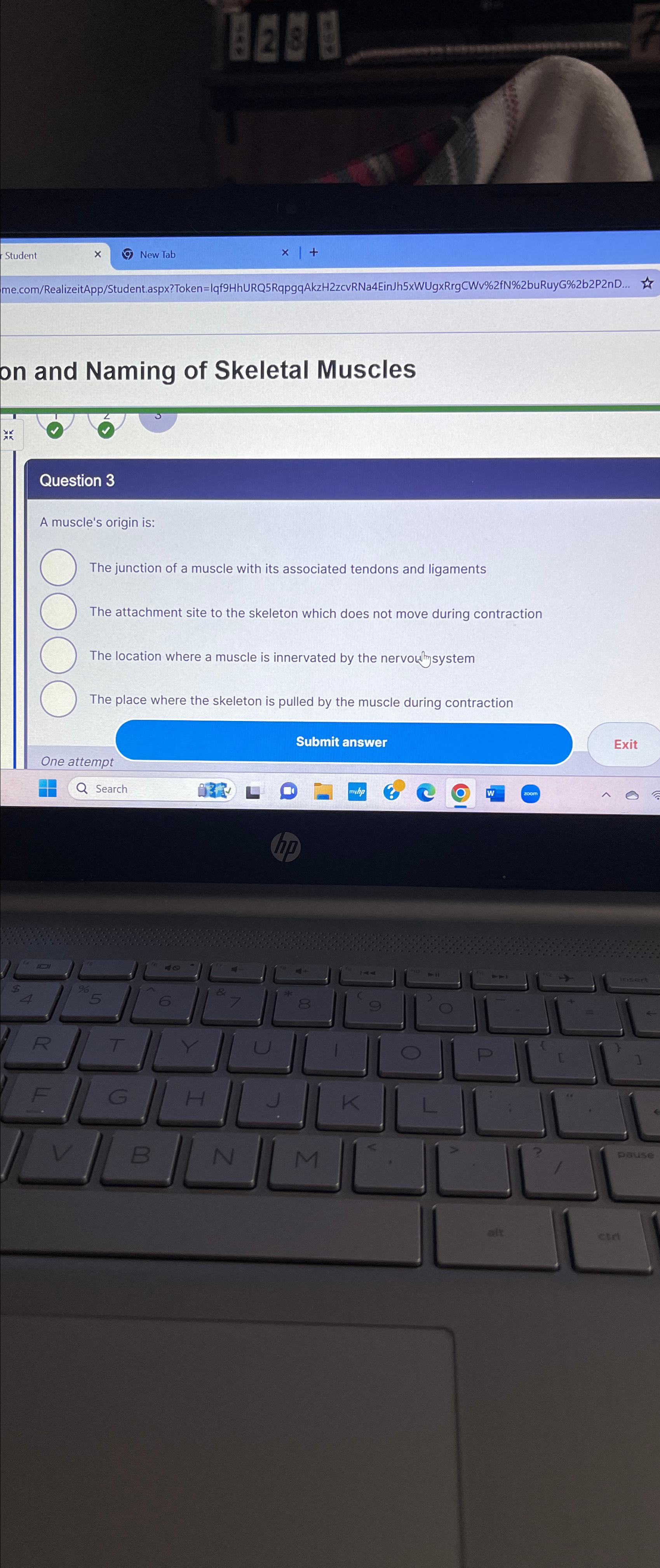 Solved on and Naming of Skeletal MusclesQuestion 3A muscle's | Chegg.com