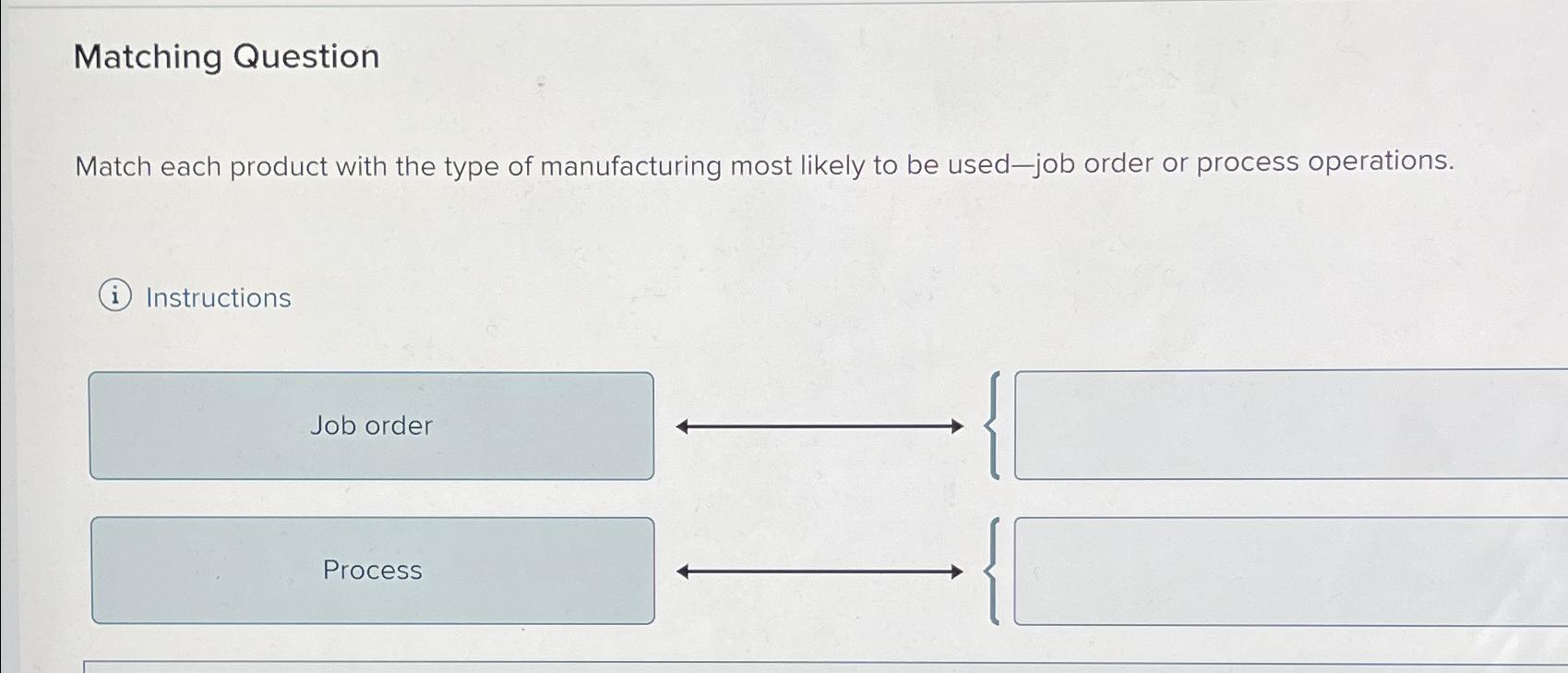 Solved Matching QuestionMatch each product with the type of | Chegg.com