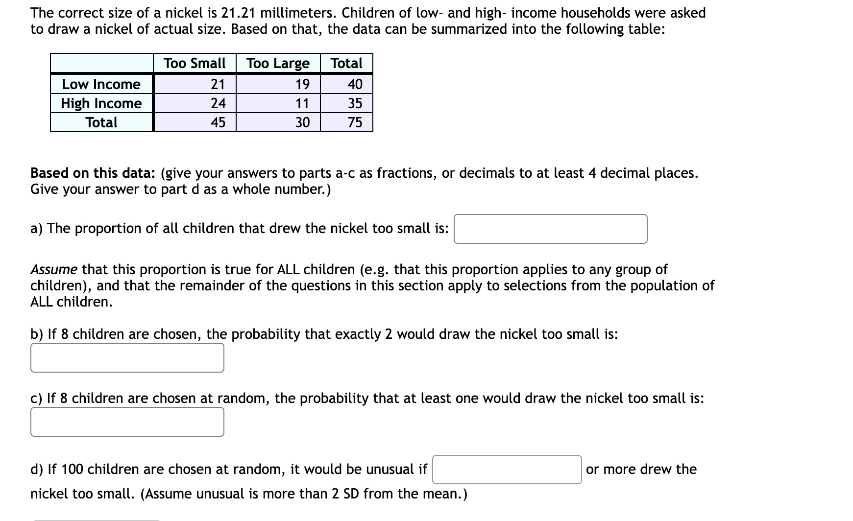 Solved The correct size of a nickel is 21.21 ﻿millimeters. | Chegg.com