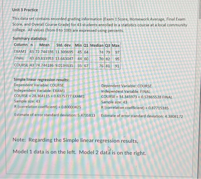 Solved Question 1 Overall course grade (percent) 90 80+ 60+ | Chegg.com