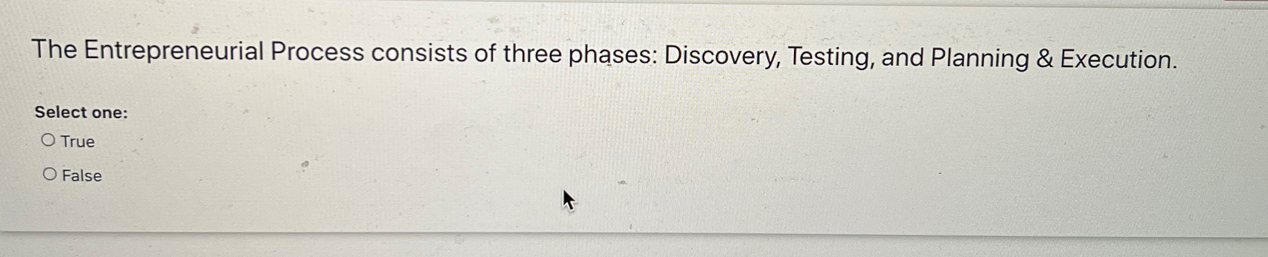 Solved The Entrepreneurial Process consists of three phases: | Chegg.com