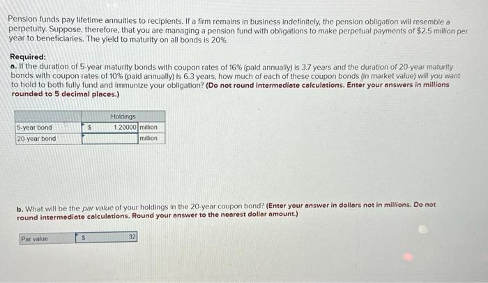 Solved Pension funds pay lifetime annuities to recipients. | Chegg.com Solved Pension funds pay lifetime annuities to recipients. | Chegg.com