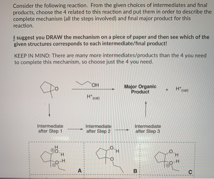 Solved Consider the following reaction. From the given | Chegg.com