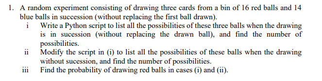 Solved A random experiment consisting of drawing three cards | Chegg.com