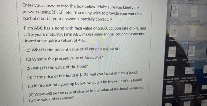 Solved Enter your answers into the box below. Make sure you | Chegg.com