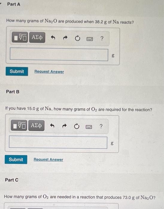 Solved How many grams of Na2O are produced when 38.2 g of Na | Chegg.com