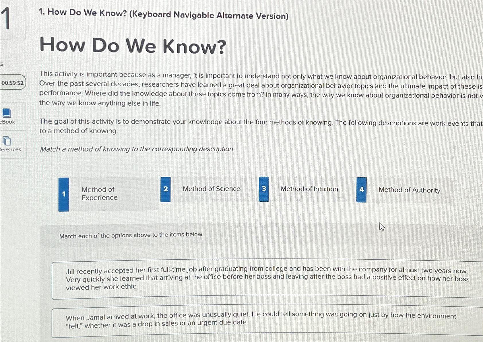 Solved How Do We Know? (Keyboard Navigable Alternate | Chegg.com