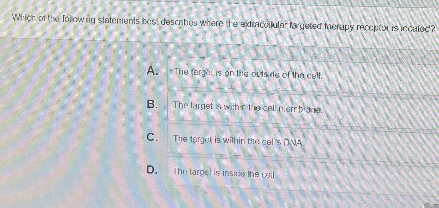 Solved Which of the following statements best describes | Chegg.com