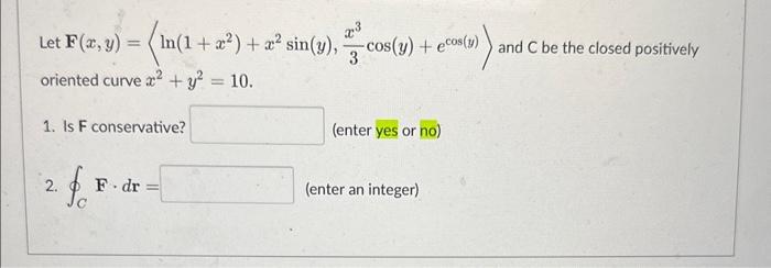 Solved Let F X Y Ln 1 X2 X2sin Y 3x3cos Y Ecos Y And