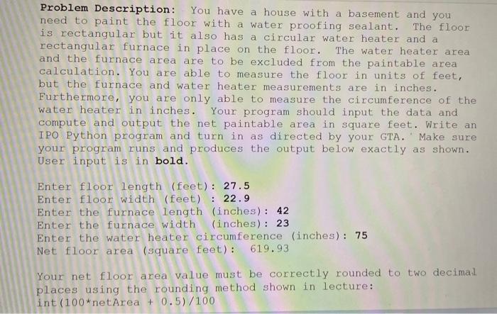 Solved I'm stuck with the coding, the input if the perimeter | Chegg.com