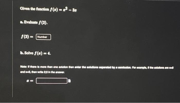 Solved Given the function f(x) = 32 - 32 a. Evaluate $(2). | Chegg.com