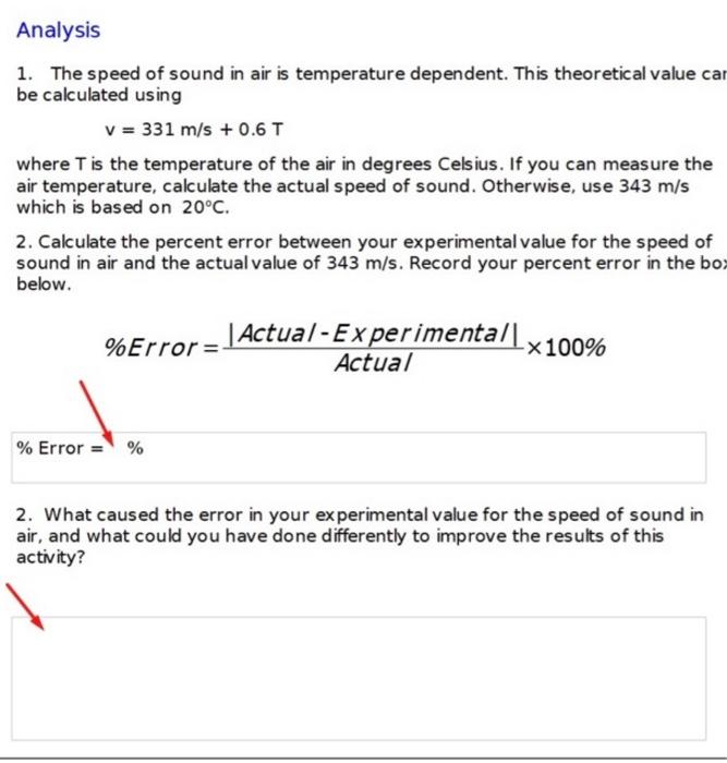 Solved Lab 59: Speed of Sound in Air Introduction The | Chegg.com