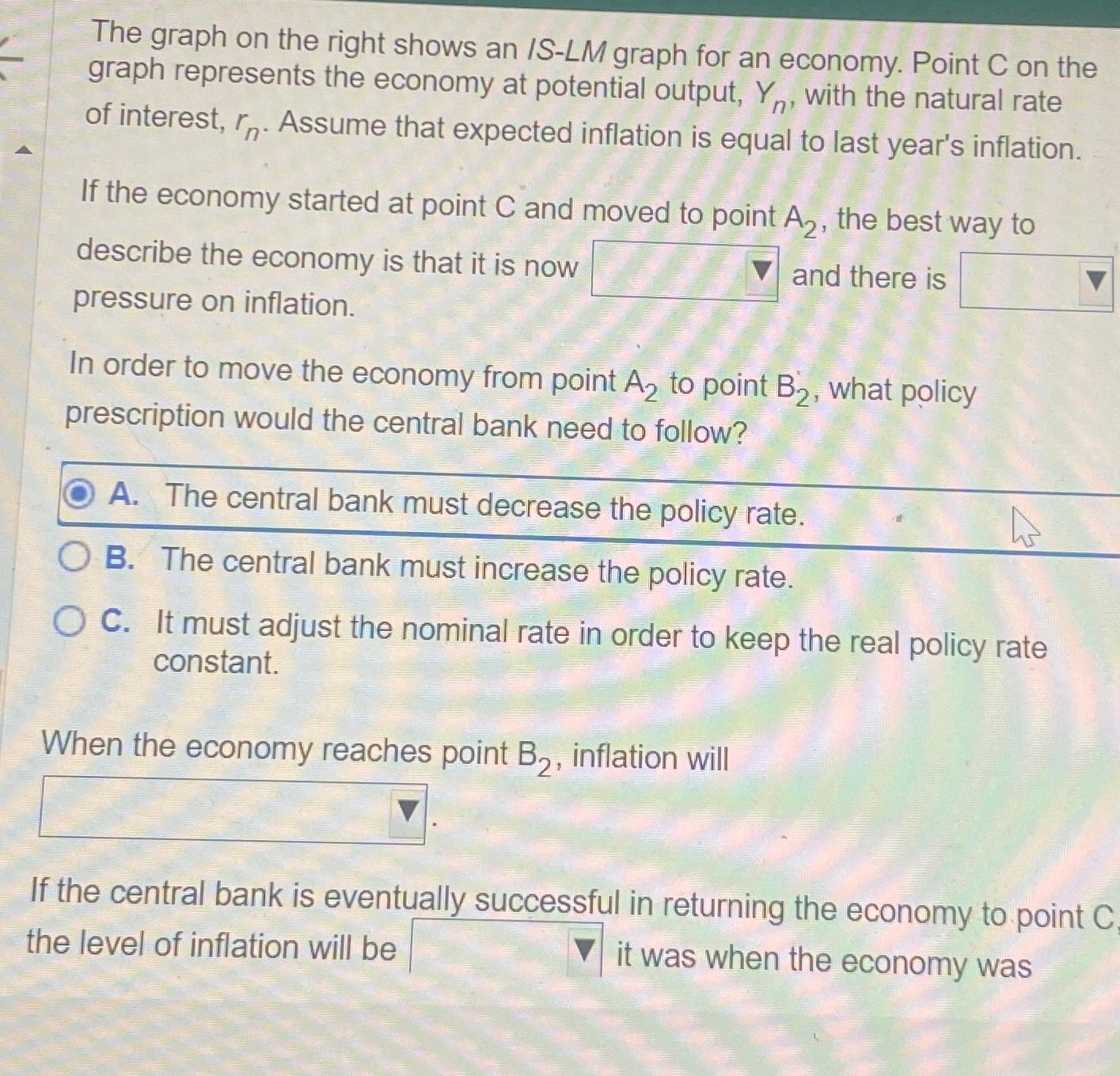 Solved The graph on the right shows an IS-LM graph for an | Chegg.com