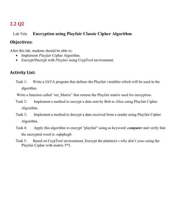 Solved Activity List: Task 1: Write a JAVA program that | Chegg.com