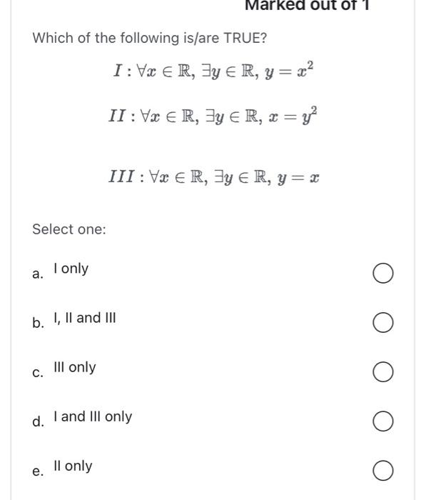 Solved Which of the following is/are TRUE? | Chegg.com