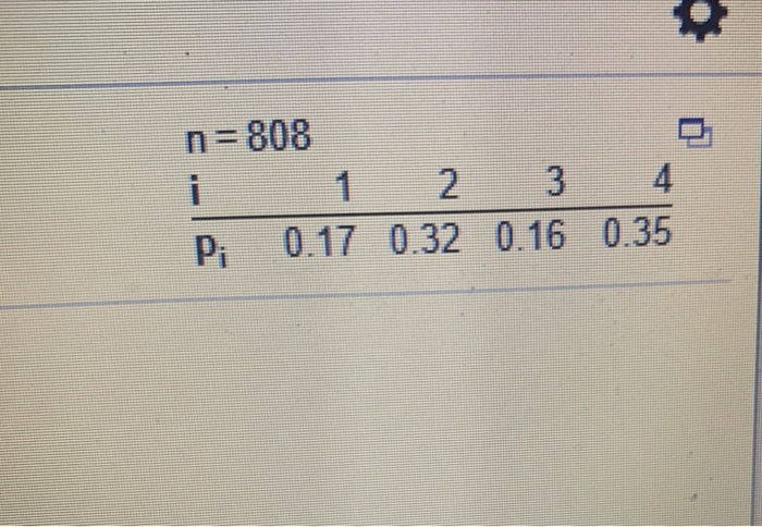 Solved Determine The Expected Count For Each Outcome The