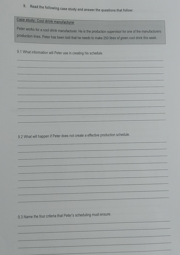 Solved Read the following case study and answer the | Chegg.com