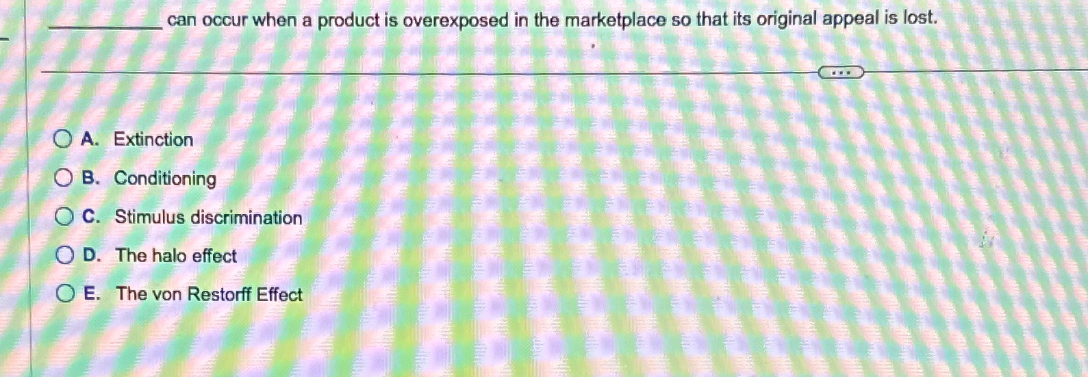 Solved can occur when a product is overexposed in the | Chegg.com
