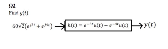 Solved use convolution by integration and show all the | Chegg.com