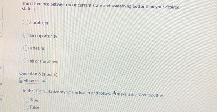 Solved The difference between your current state and | Chegg.com
