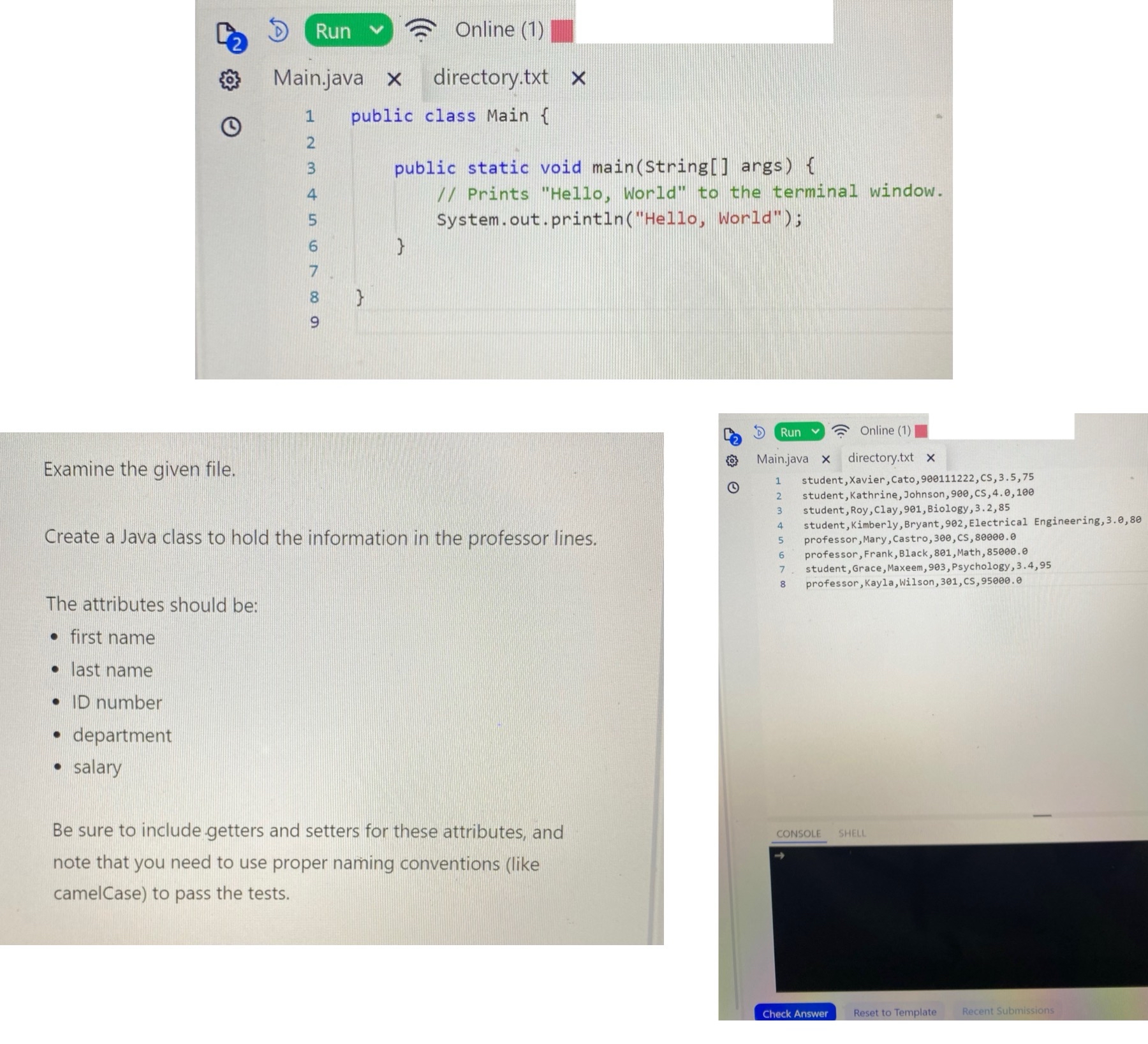 Solved I will upvote if code solves problem and runs without | Chegg.com