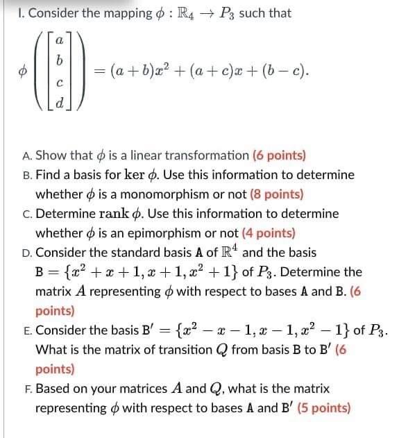 Solved Advanced Abstract Algebra. Answer E and F only. | Chegg.com
