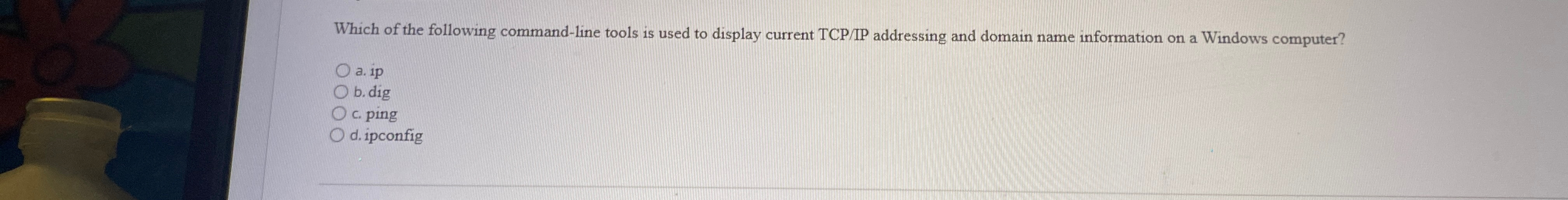 Solved Which of the following command-line tools is used to | Chegg.com