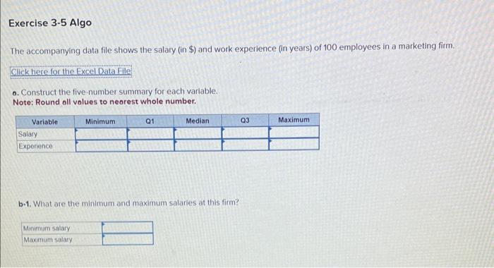 The accompanying data file shows the salary (in \$) | Chegg.com