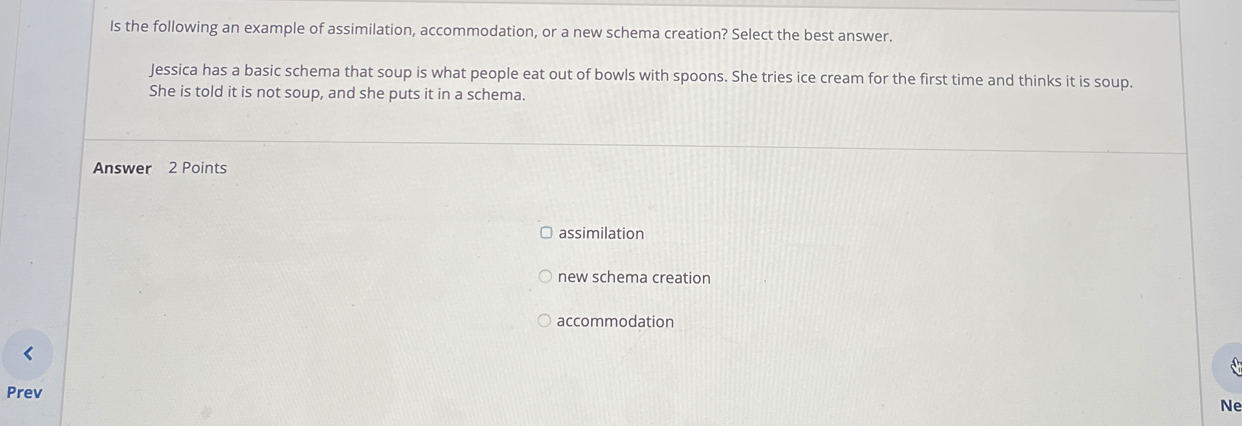 Solved Is the following an example of assimilation, | Chegg.com