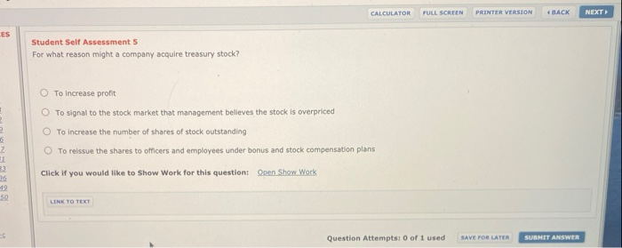Solved CALCULATOR FULL SCREEN PRINTER VERSION 4 AACK NEXT ES | Chegg.com