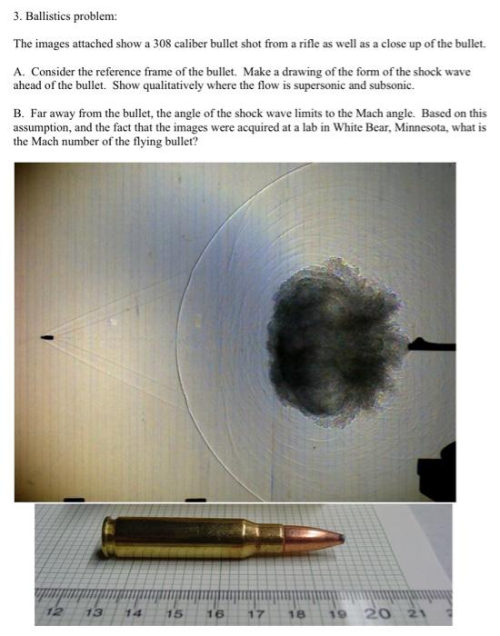 Solved 3. Ballistics problem: The images attached show a 308 | Chegg.com