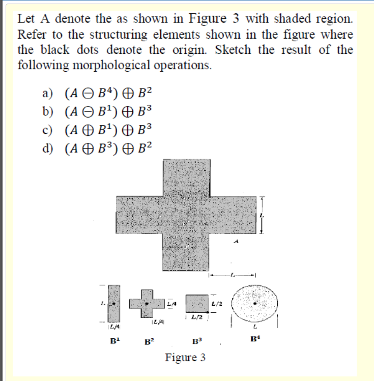 Solved Let A denote the as shown in Figure 3 with shaded | Chegg.com
