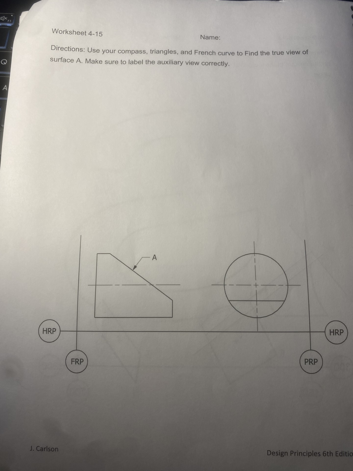 Solved worksWorksheet 4-15Name:Directions: Use your compass, | Chegg.com