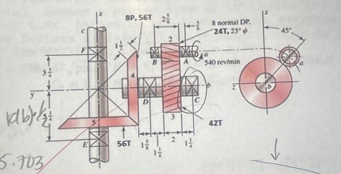 Solved The figure shows a gear train consisting of a pair of | Chegg.com