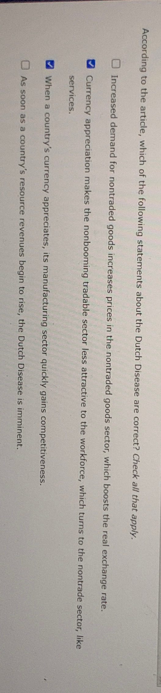 Solved According to the article, which of the following | Chegg.com
